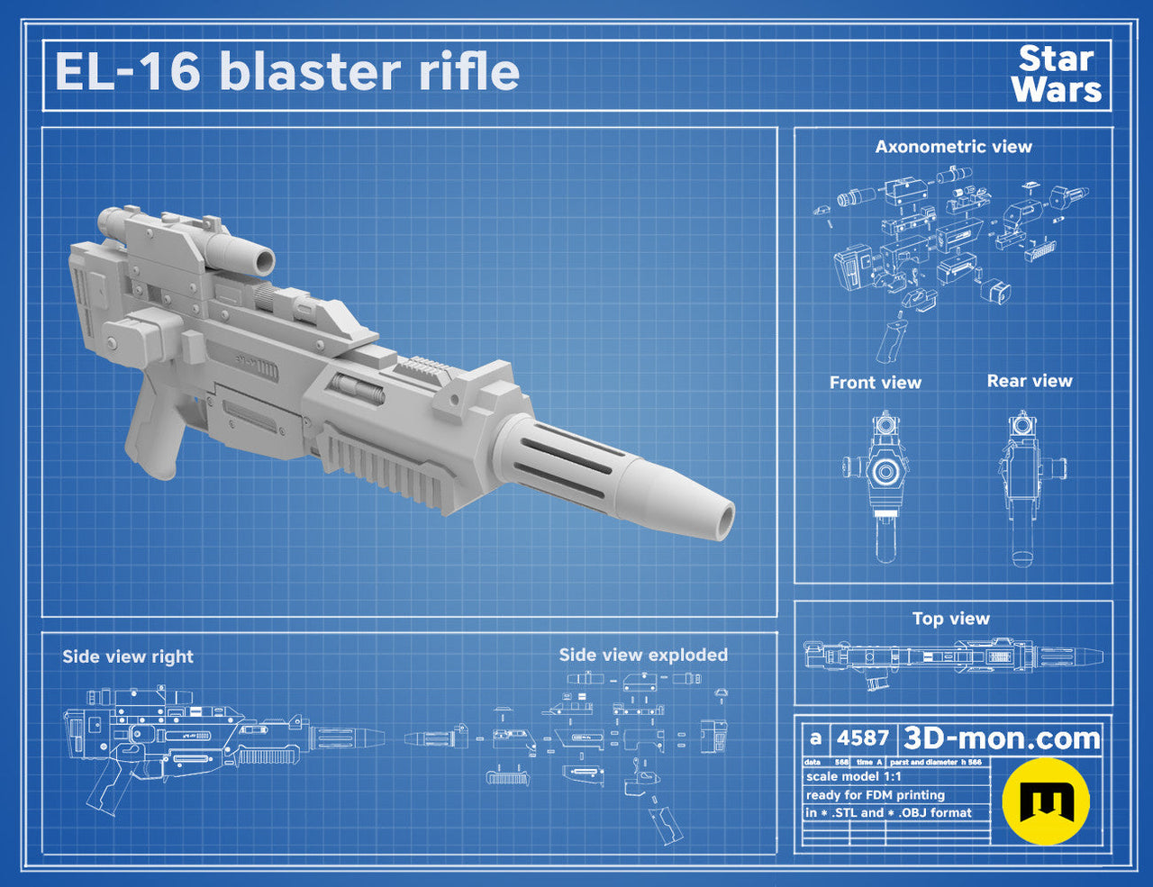 EL-16 Blaster Rifle – 3Demon