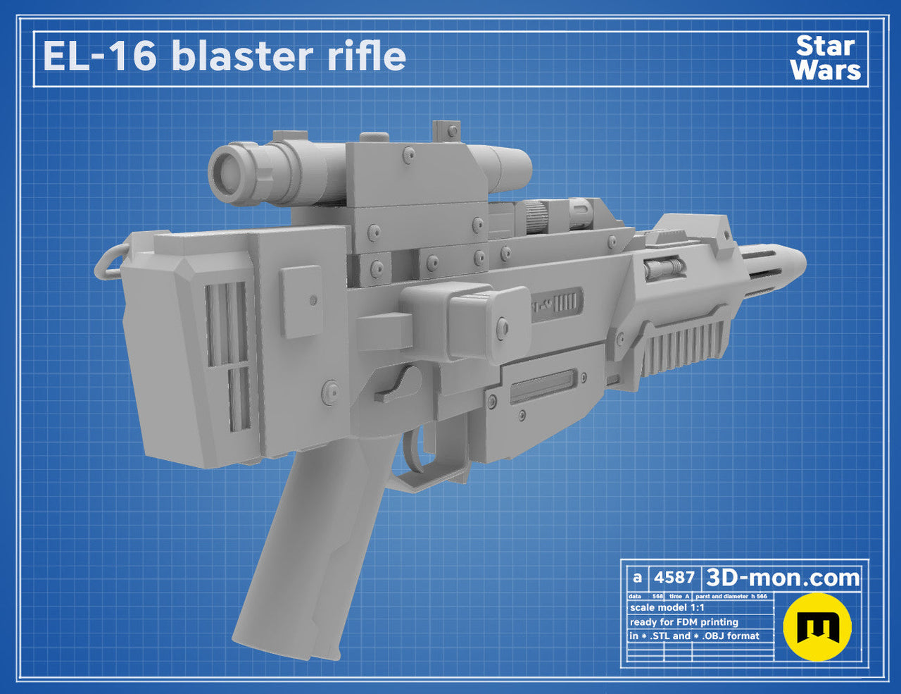 EL-16 Blaster Rifle – 3Demon