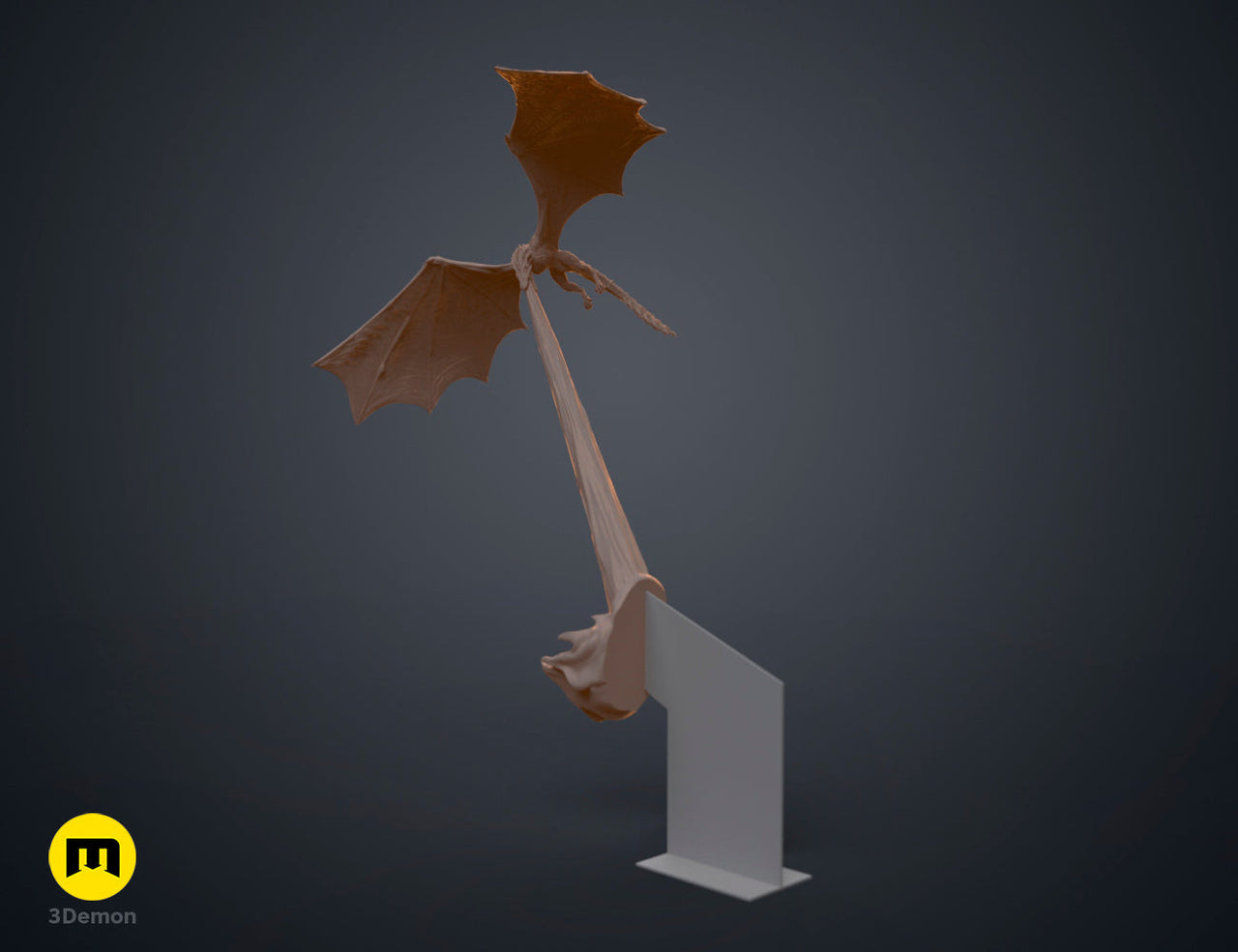 Flying Dragon Book Nook STL/3MF | 3D Printable Prop | 3Demon