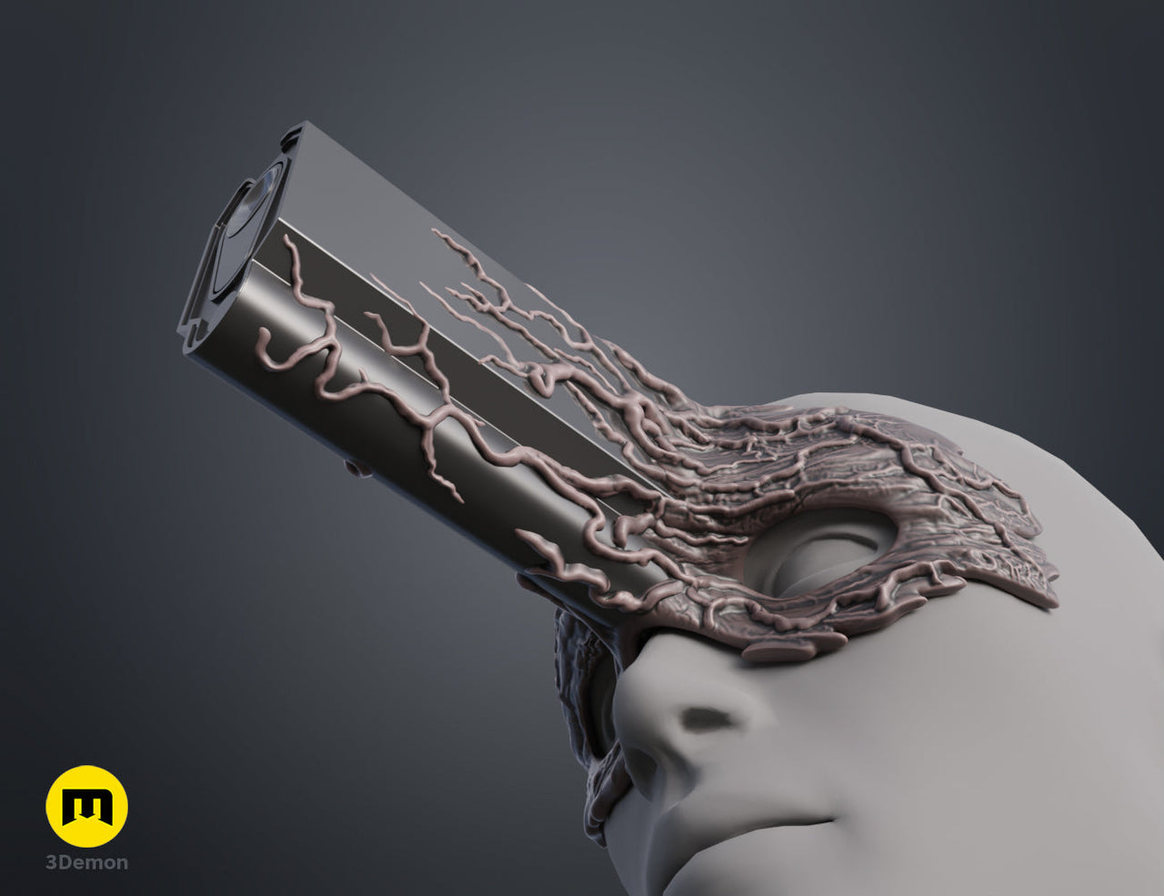 Gun Devil mask - Chainsaw Man STL | 3D Printable Helmet | 3Demon