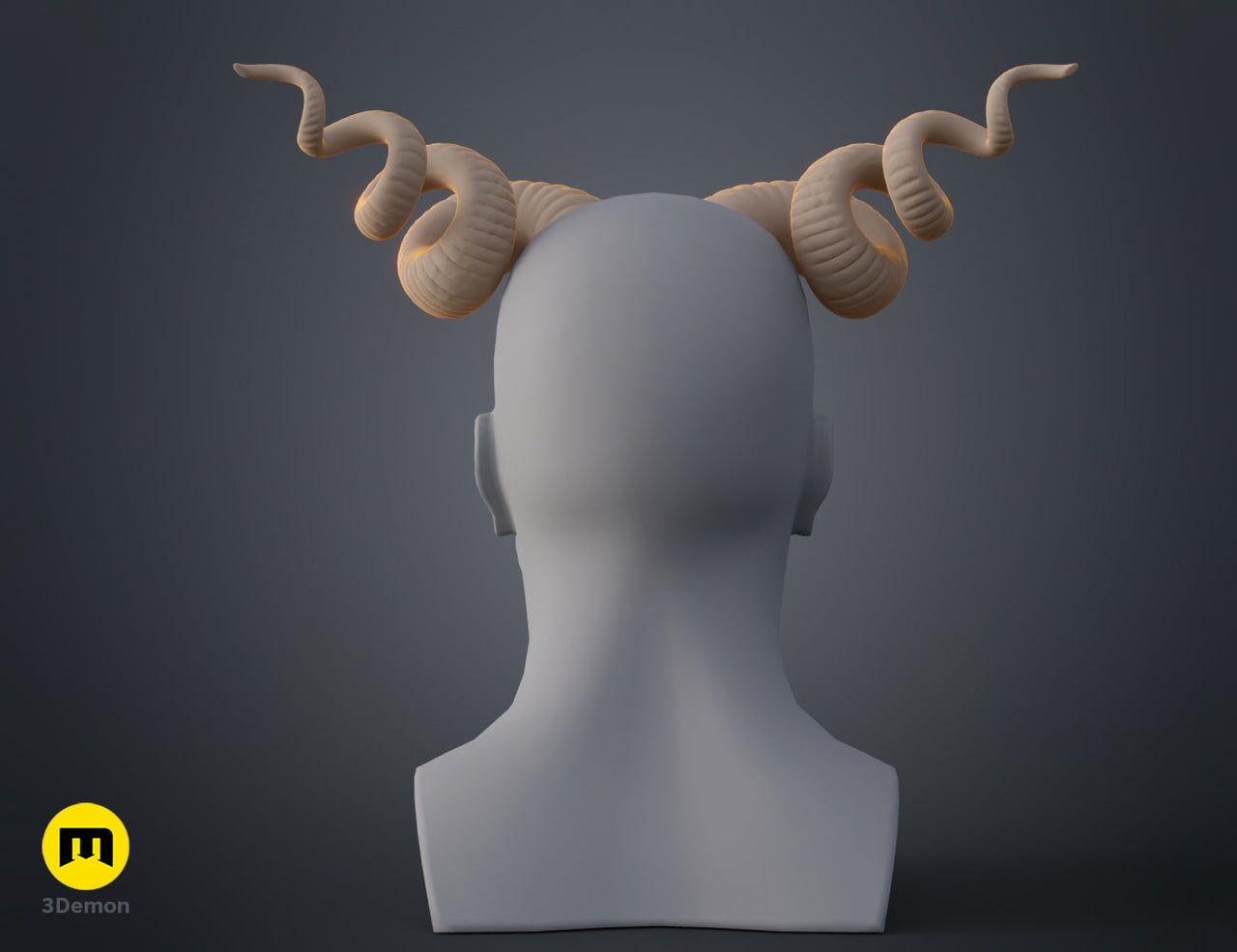 Helical horns STL | 3D Printable Prop | 3Demon