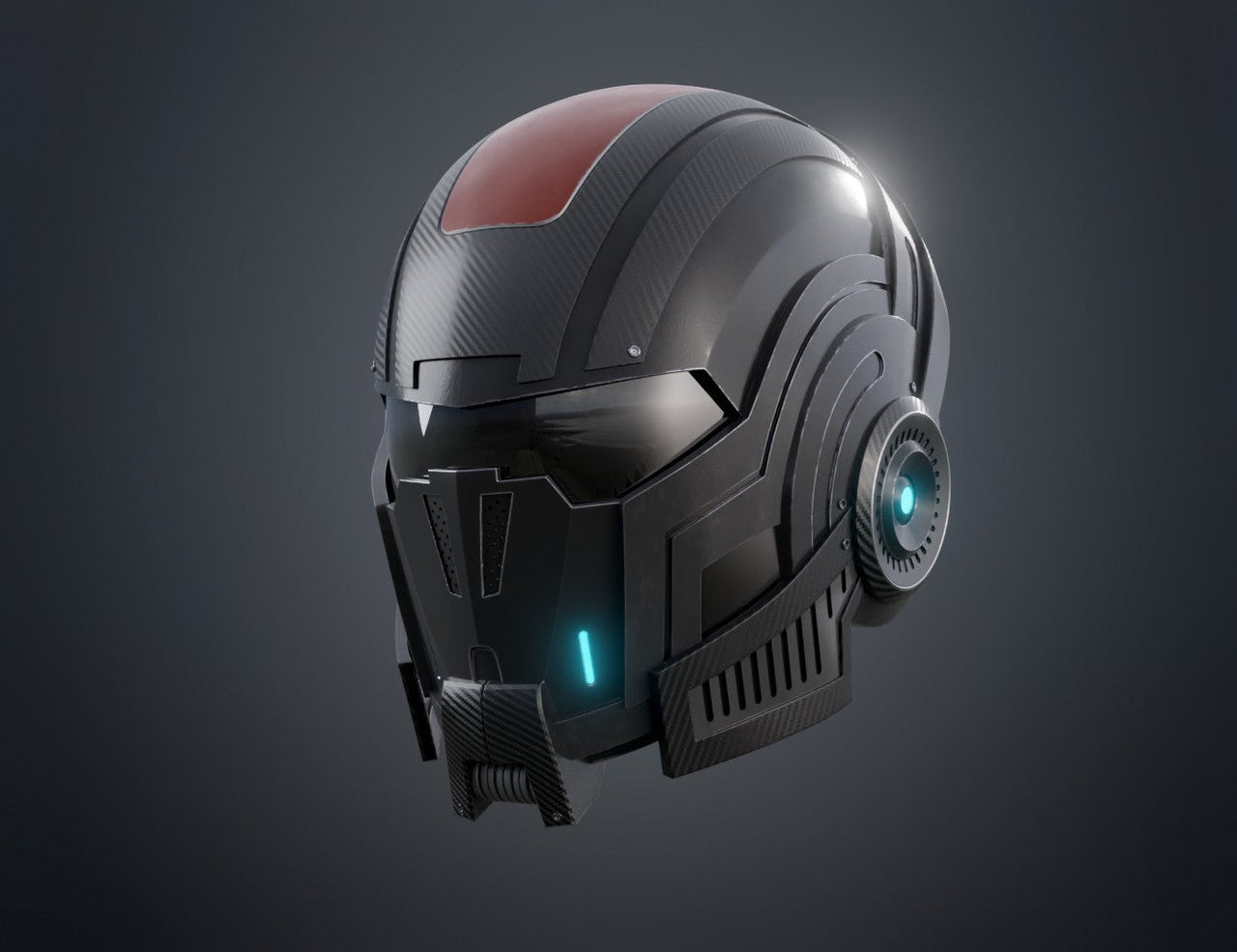 N7 Helmet - Mass Effect STL | 3D Printable Helmet | 3Demon