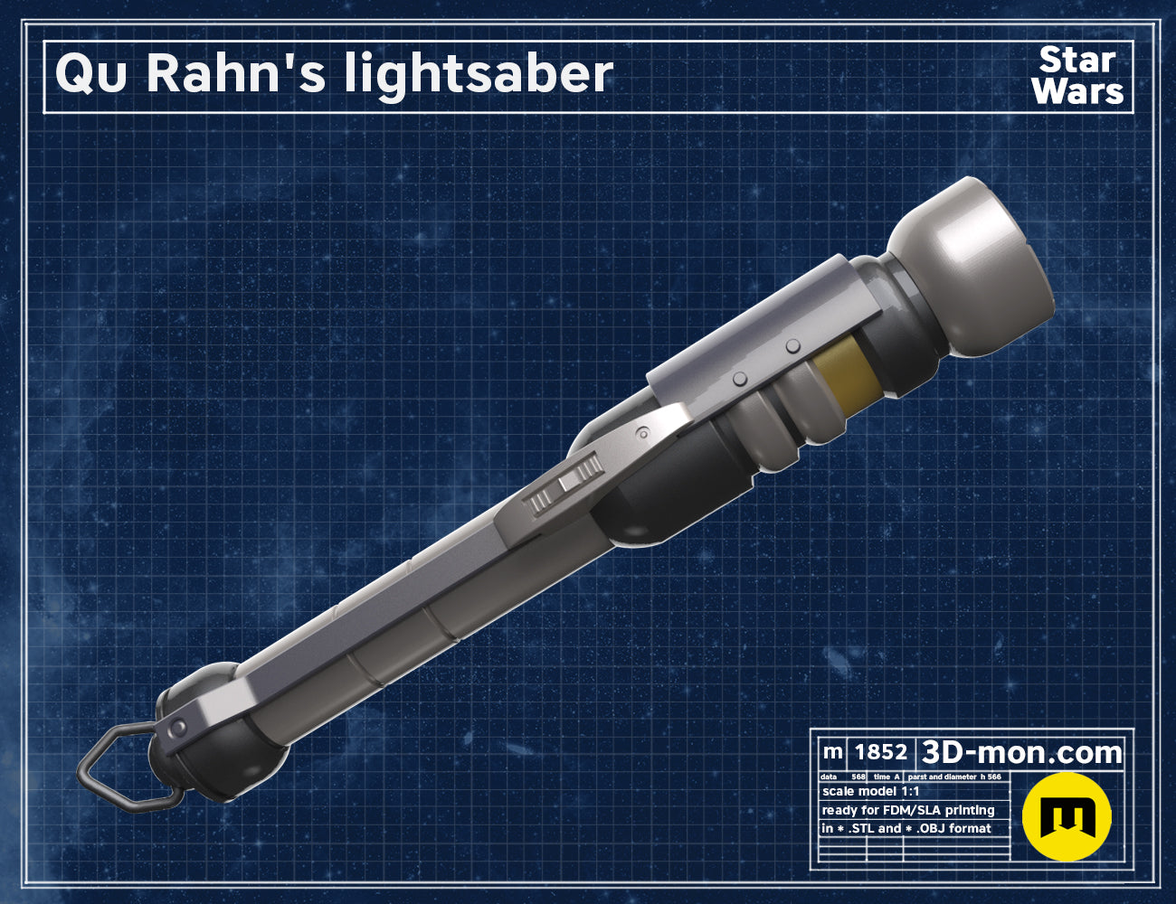 Qu Rahn lightsaber – 3Demon