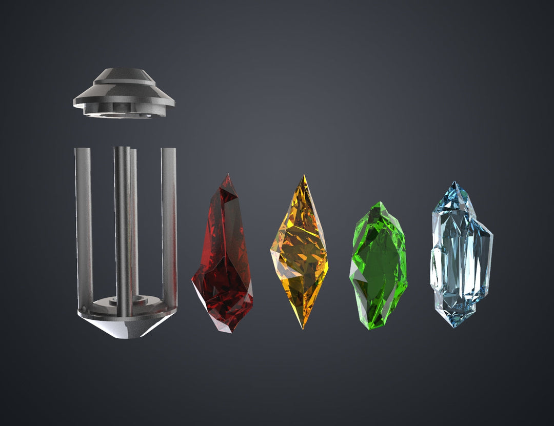 Kyber Crystals STL | 3D Printable Prop Weapon | 3Demon
