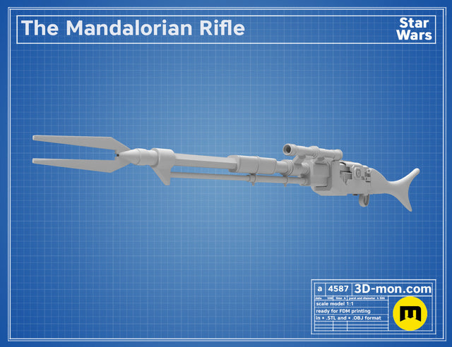 Amban Phase-pulse Blaster Mandalorian Rifle – 3Demon