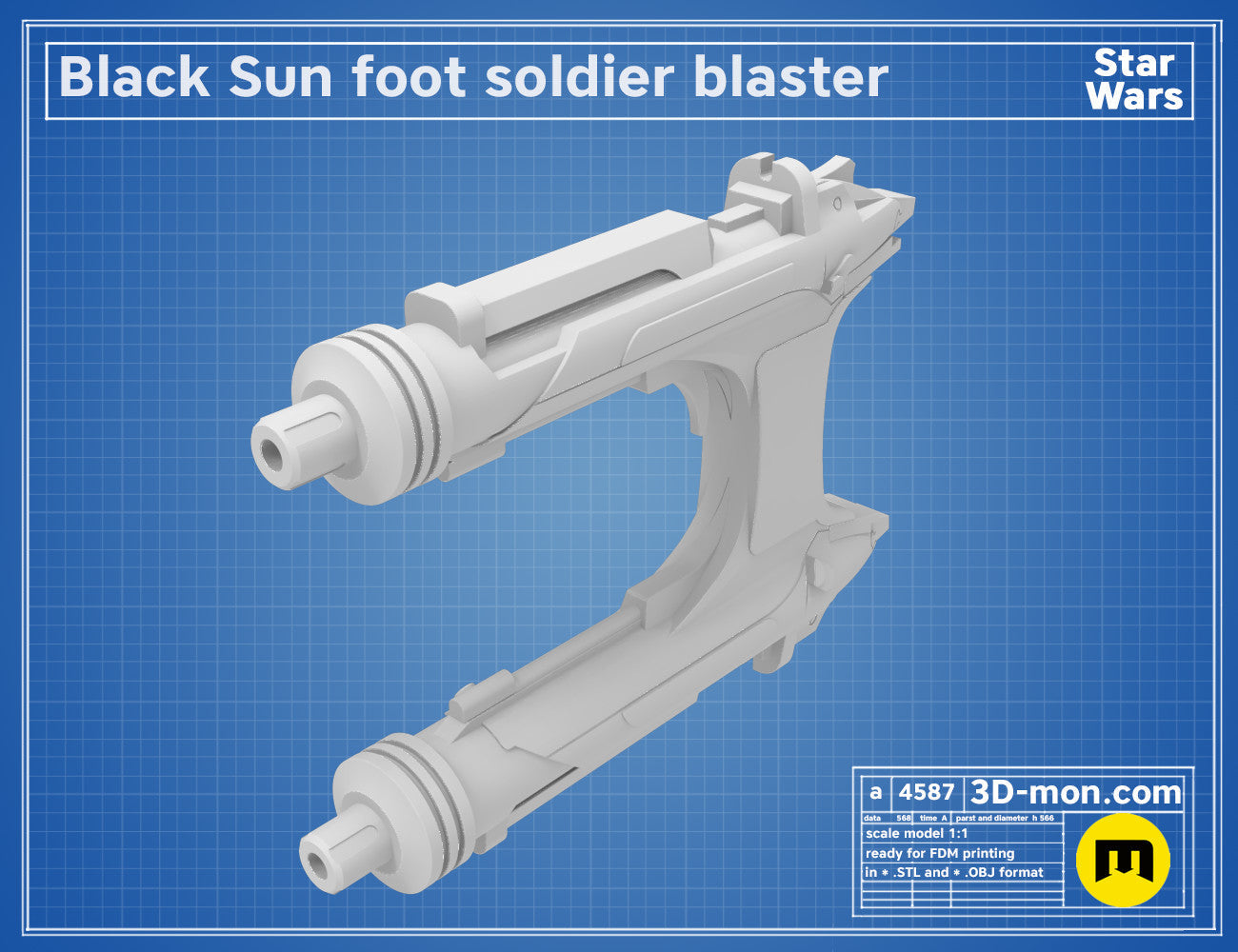Black Sun Foot Soldier Blaster – 3Demon