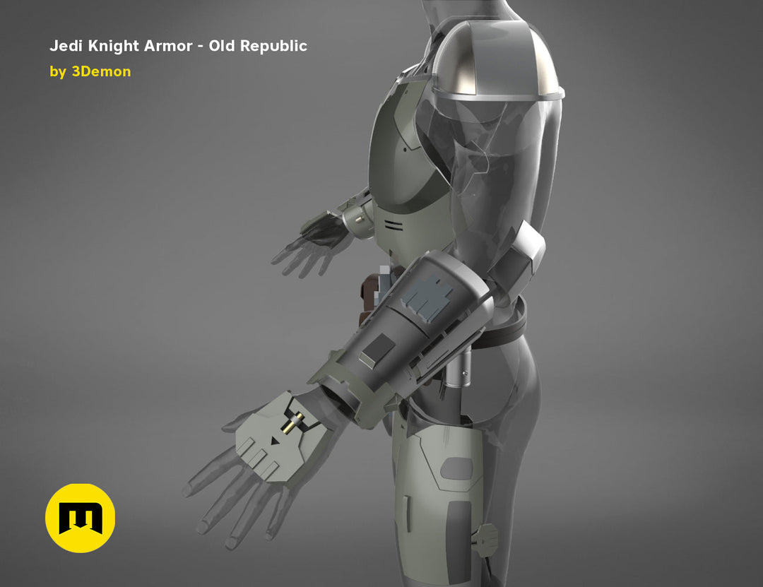 The Old Republic Jedi Armor STL | 3D Printable Armor | 3Demon